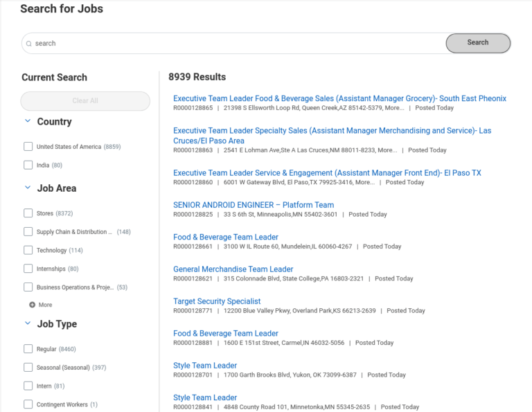 Target Careers & Applications 2025